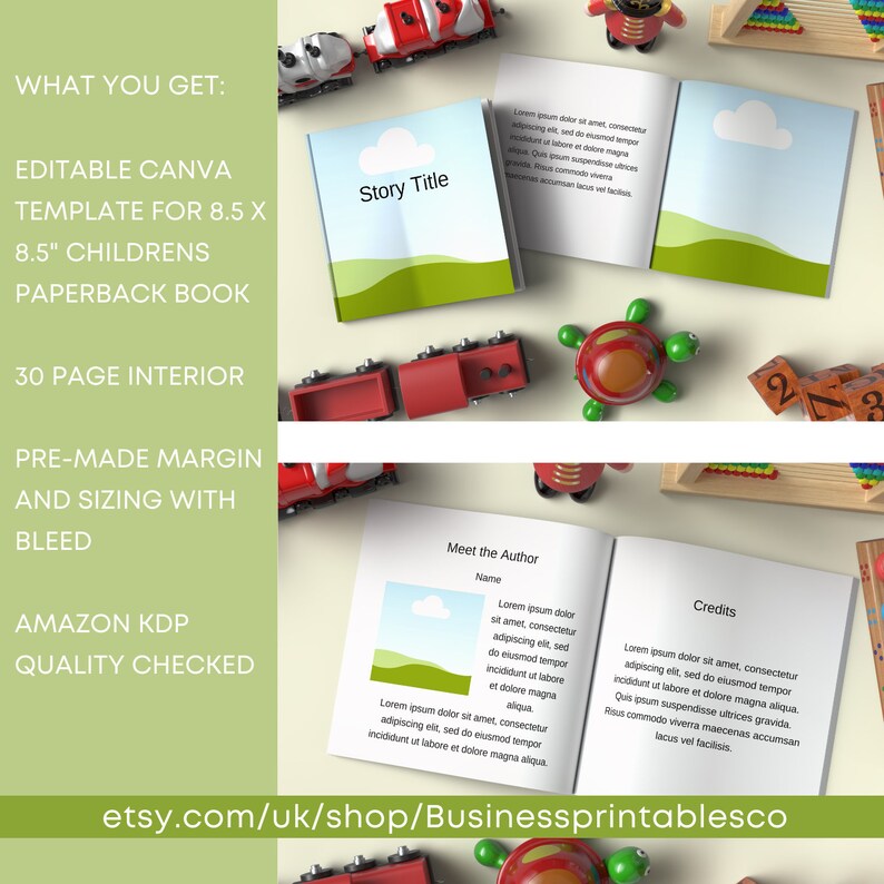 Editable KDP Template Childrens Book. Ready-to-use Canva Template for ... Editable KDP Template Childrens Book. Ready-to-use Canva Template for ...