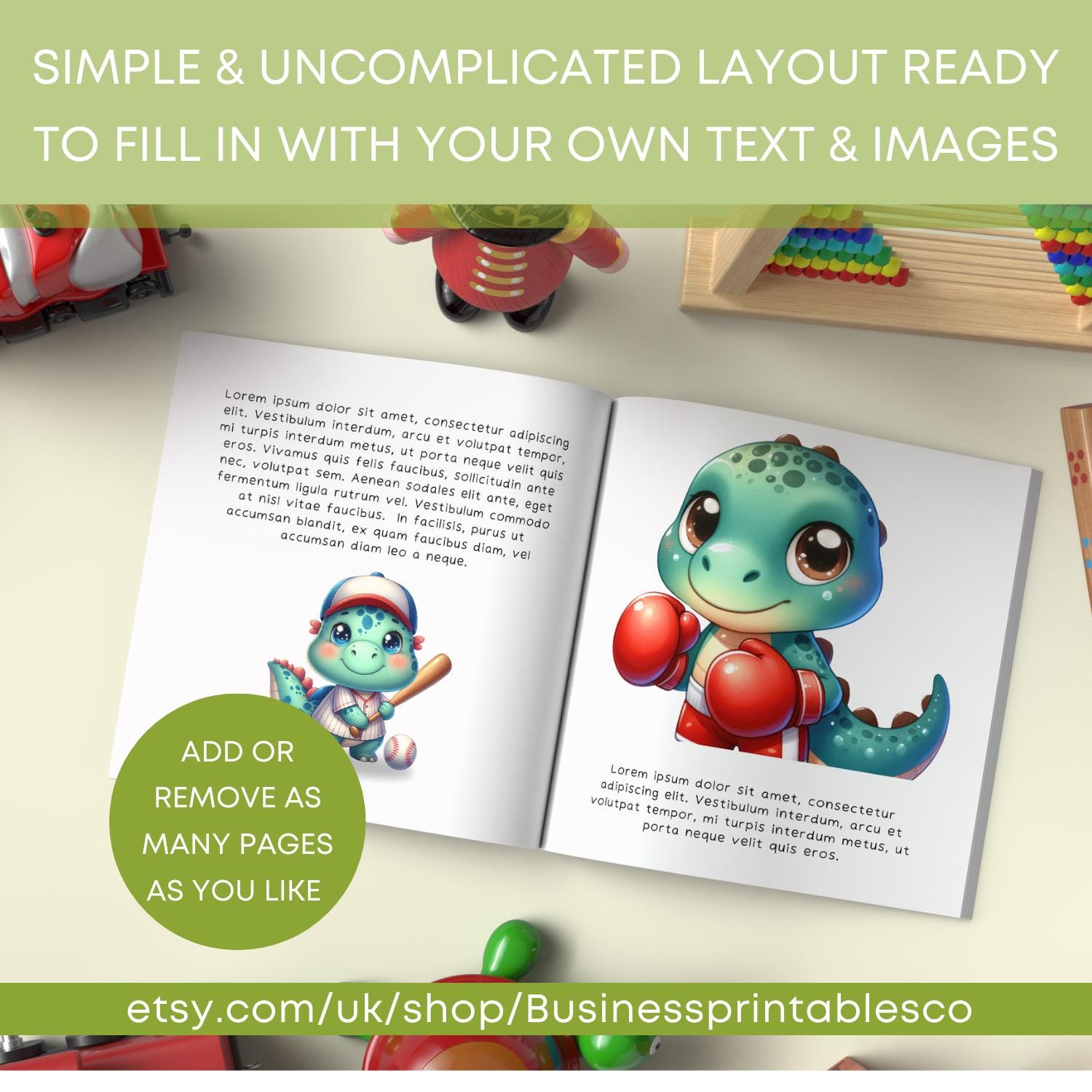 Customisable Kids Story Book Template for Canva. Ready-to-use KDP ...