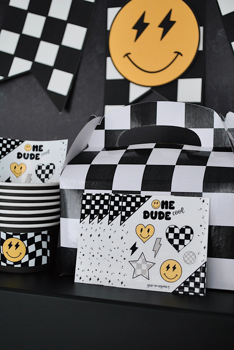 One Happy Dude Stickers, One Happy Dude Favors, Baby's First Birthday ...