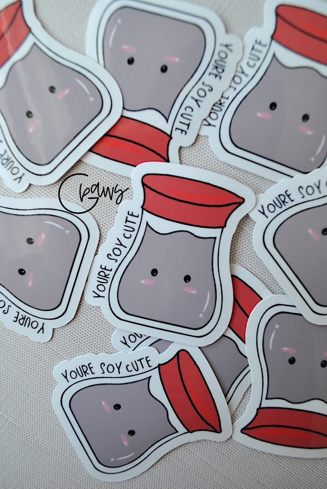 Soy Sauce Sticker Cute Shoyu Sticker Asian Food Sticker - Etsy