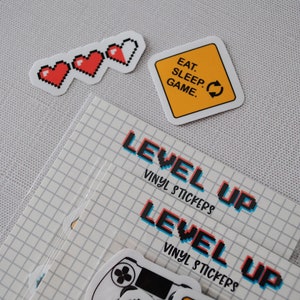 Birthday Favors, Level Up, Gamer Theme, Cool Party Favor, Waterproof ...