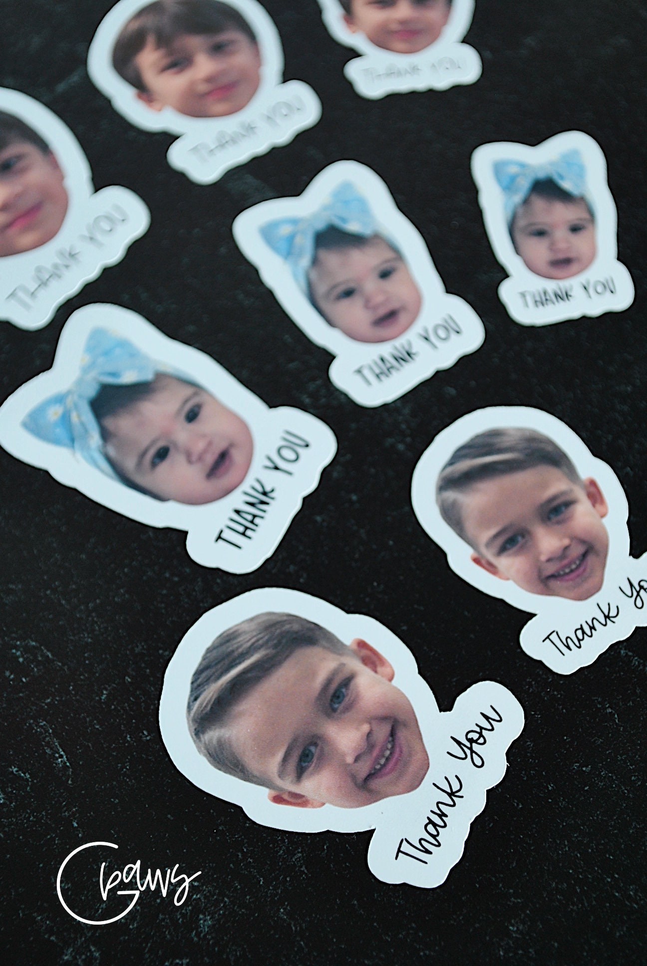 Custom Thank You Stickers, Personalized Thank You Stickers, Photo to ...