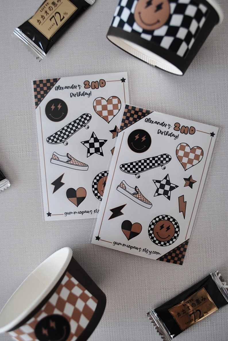 One Happy Dude, Birthday Sticker Favors, Kids Birthday Favors, Sticker ...