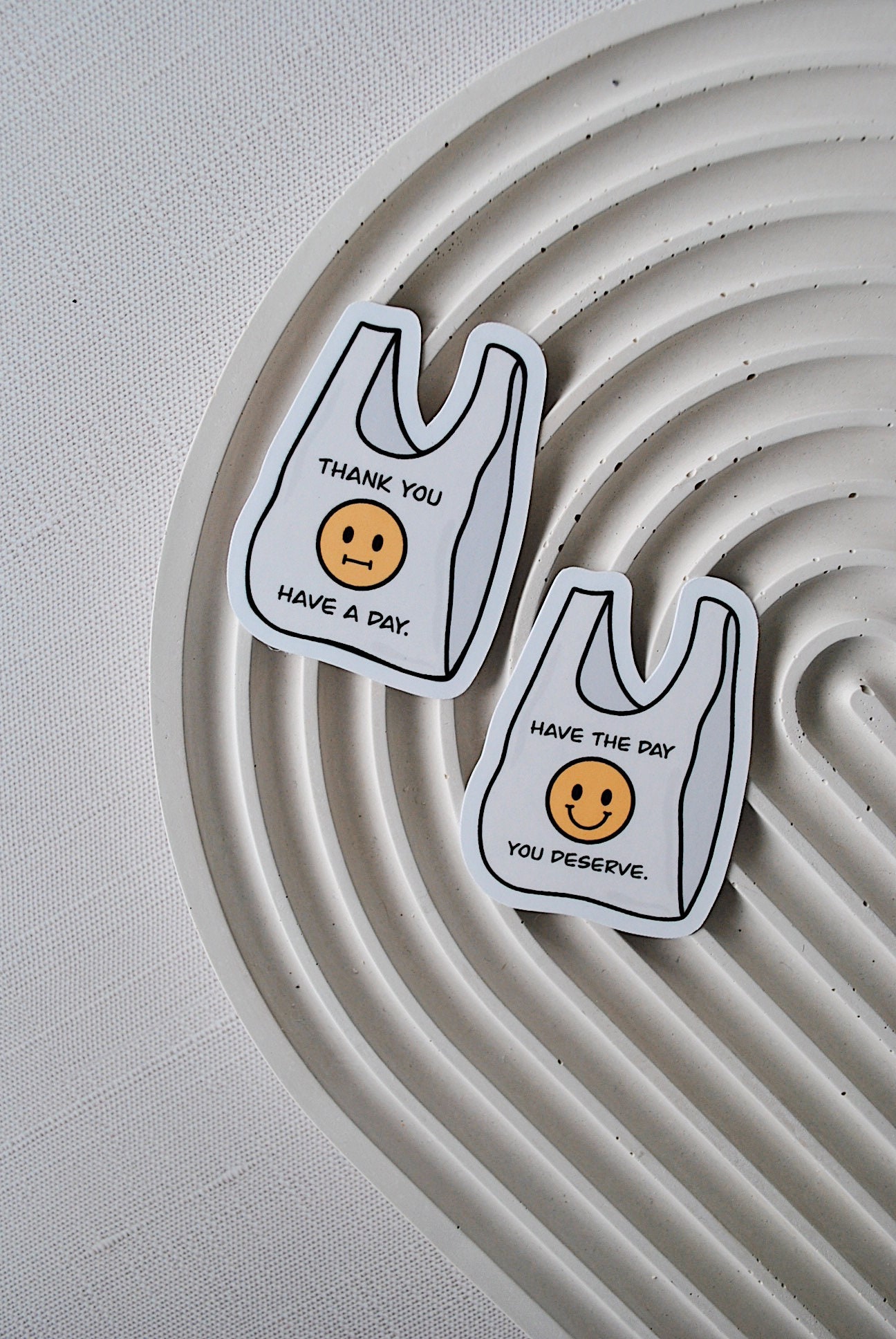 Thank You Plastic Bag Sticker, Cute Plastic Bag Sticker, Thank You Bag ...