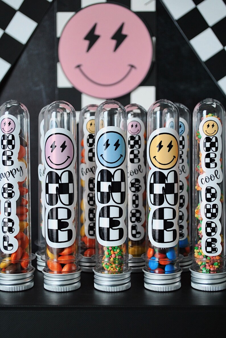 One Happy Dude Birthday, Retro Birthday, Cool Party Favors for Kids ...