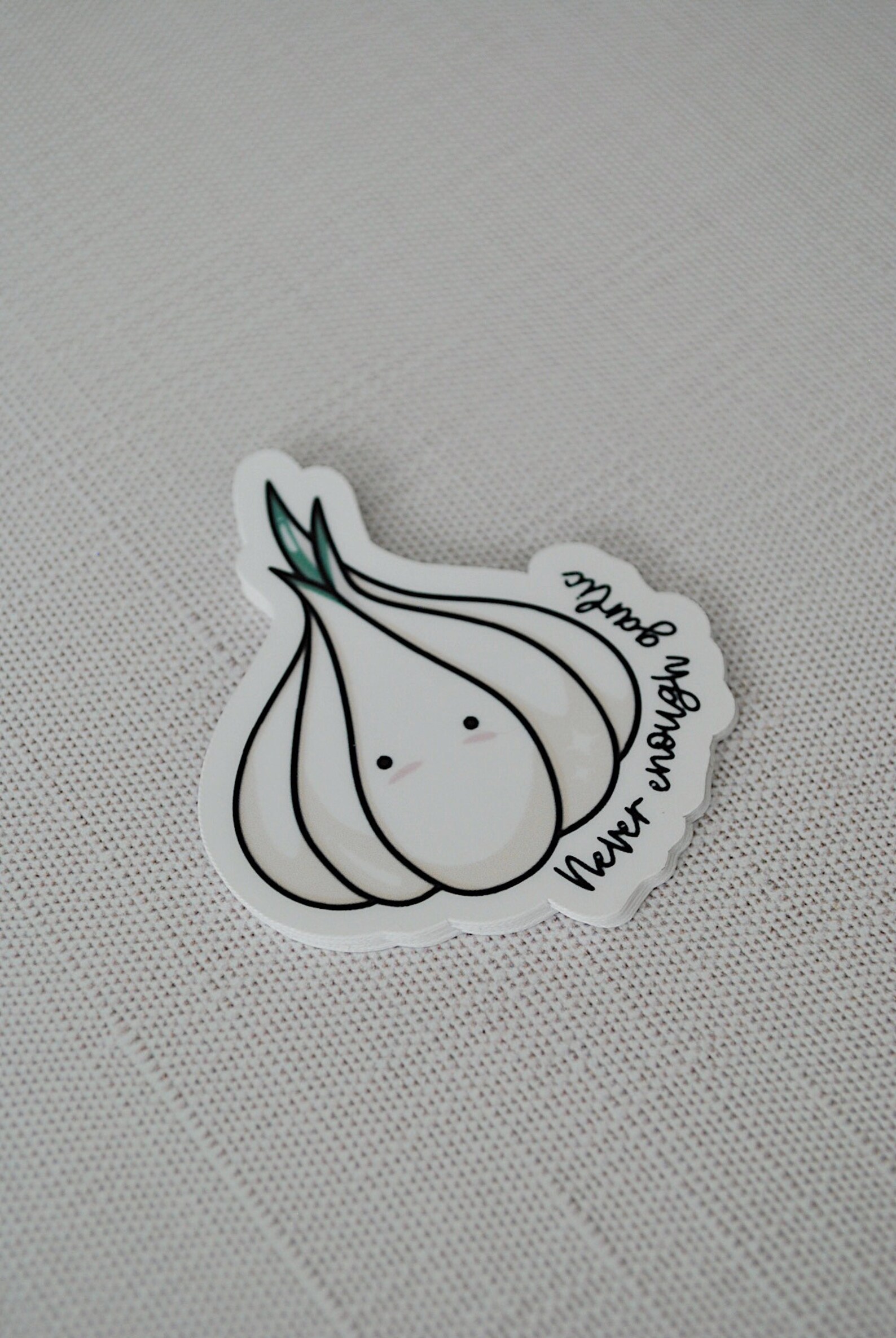 Kawaii Cute Garlic Stickers, Garlic Lovers Foodie Gift, Stocking ...