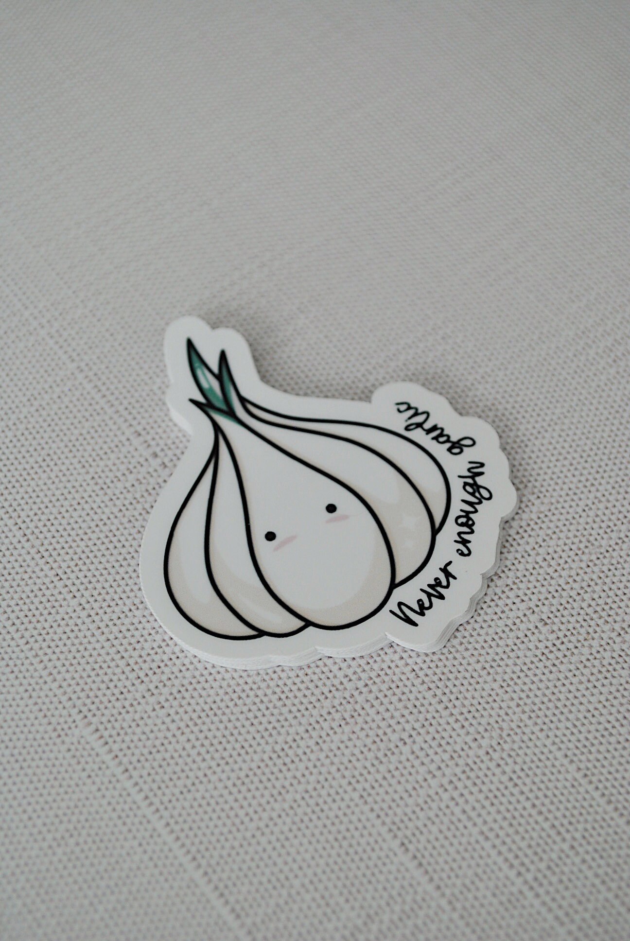 Kawaii Cute Garlic Stickers, Garlic Lovers Foodie Gift, Stocking ...