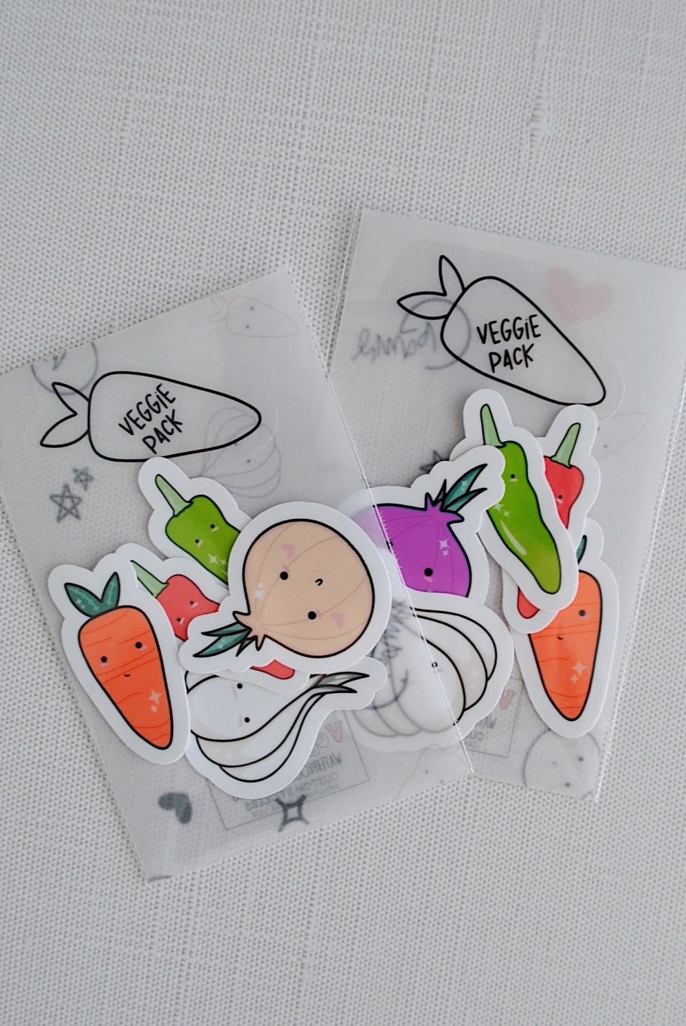 Cute Kawaii Veggie Sticker Pack Cute Vegan Stickers Food - Etsy