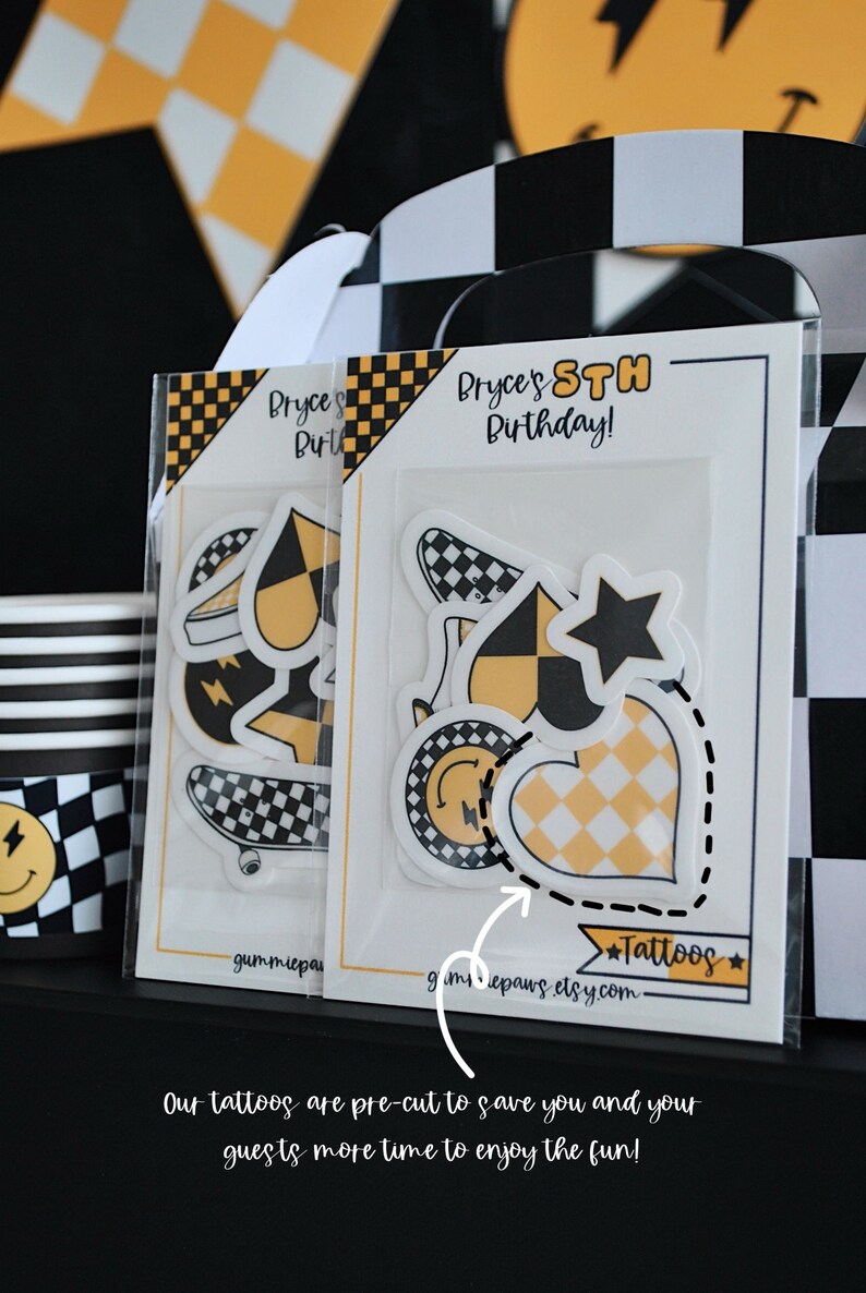 One Happy Dude, Birthday Party Favor, Party Favor for Kids, Temporary ...
