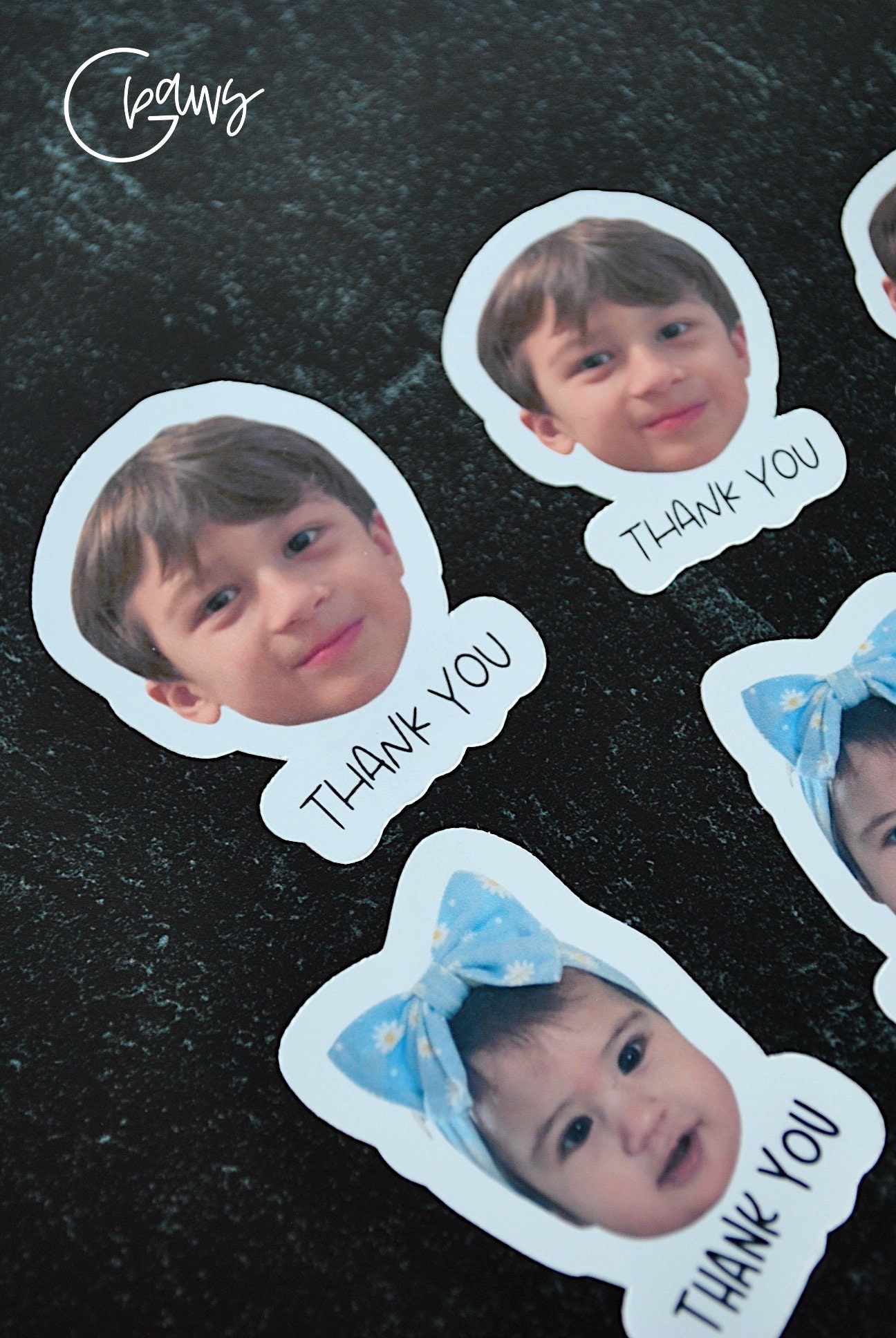 Custom Thank You Stickers, Personalized Thank You Stickers, Photo to ...