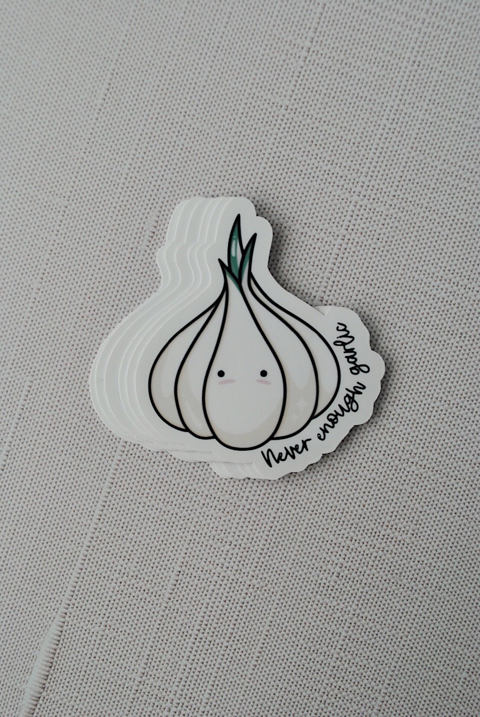 Kawaii Cute Garlic Stickers, Garlic Lovers Foodie Gift, Stocking ...