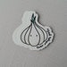 Kawaii Cute Garlic Stickers, Garlic Lovers Foodie Gift, Stocking ...