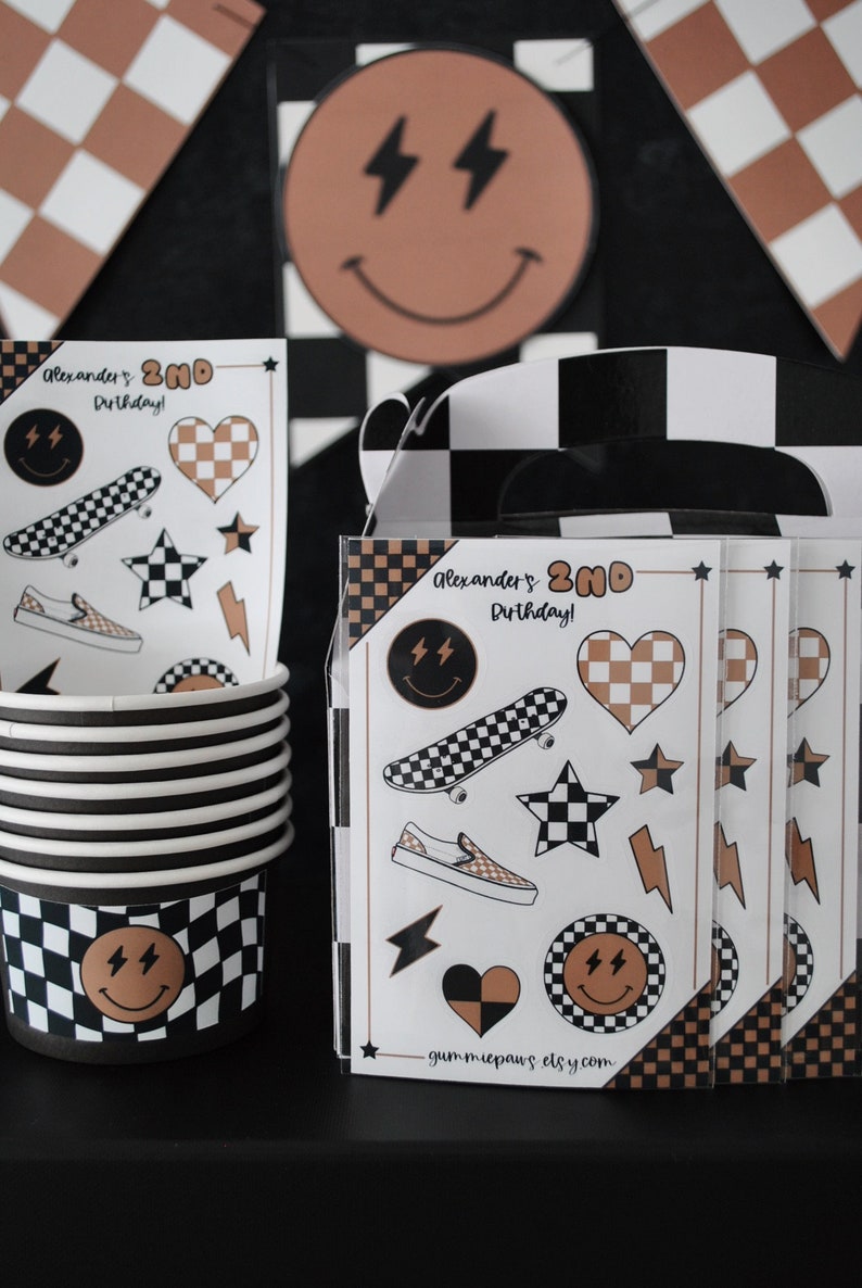 One Happy Dude, Birthday Sticker Favors, Kids Birthday Favors, Sticker ...