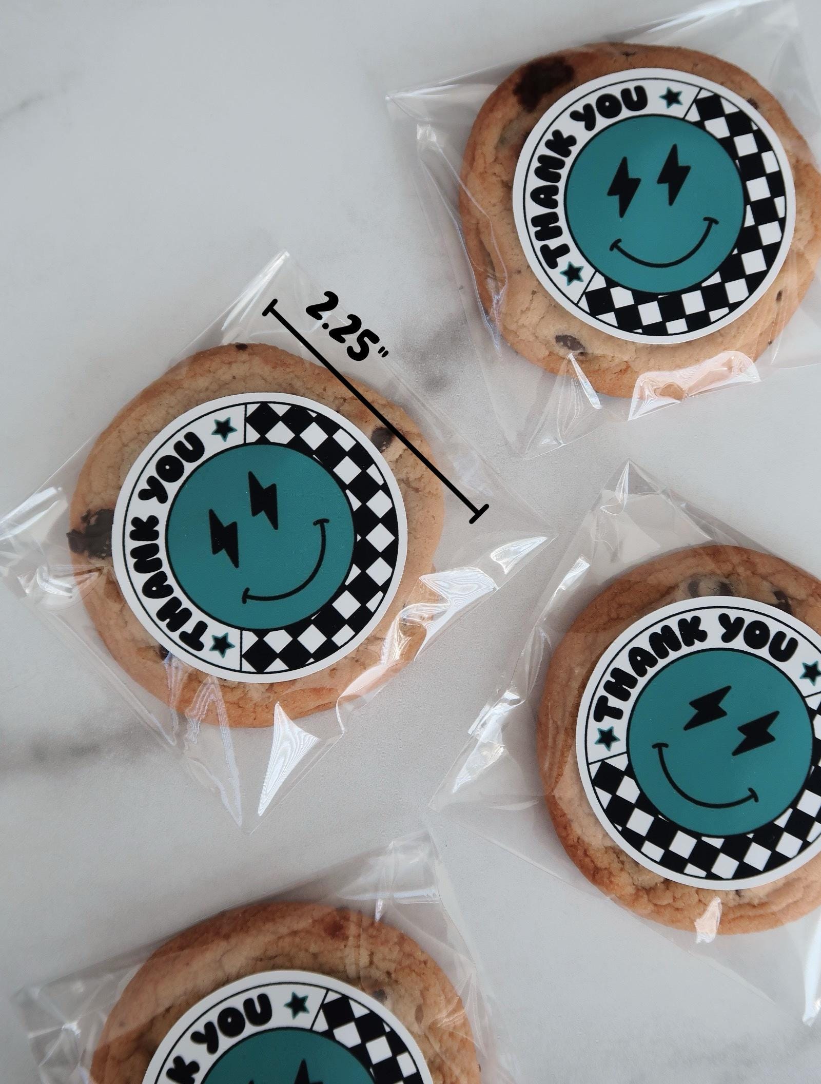 Round Thank You Stickers, Birthday Stickers, Party Favor Labels, Round ...