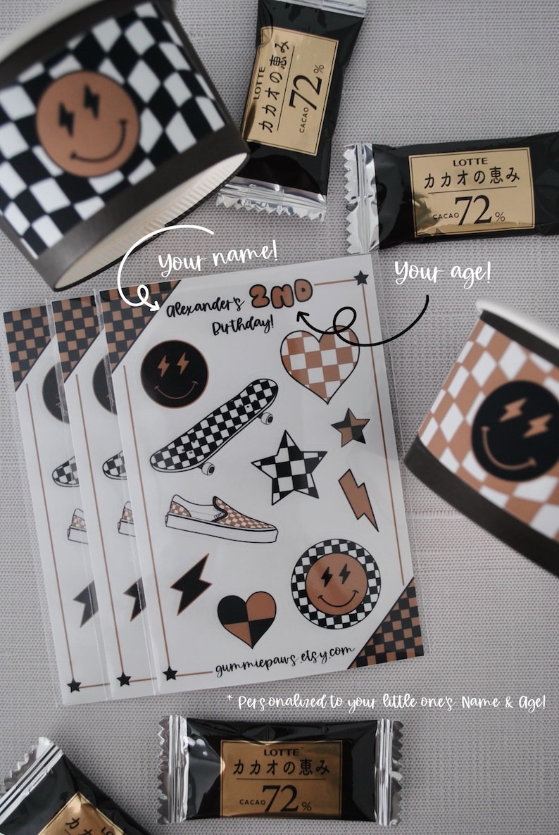 One Happy Dude, Birthday Sticker Favors, Kids Birthday Favors, Sticker ...