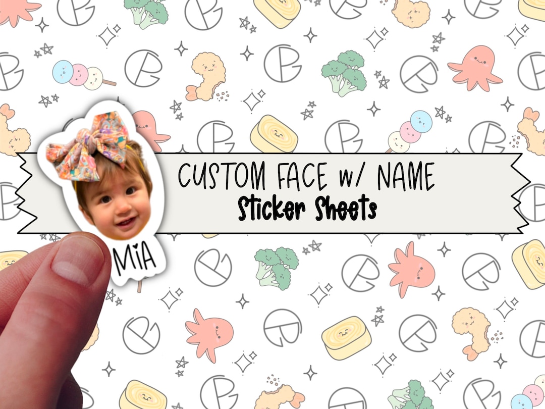 Custom Photo Stickers, Personalized Face Stickers, Custom Stickers With ...