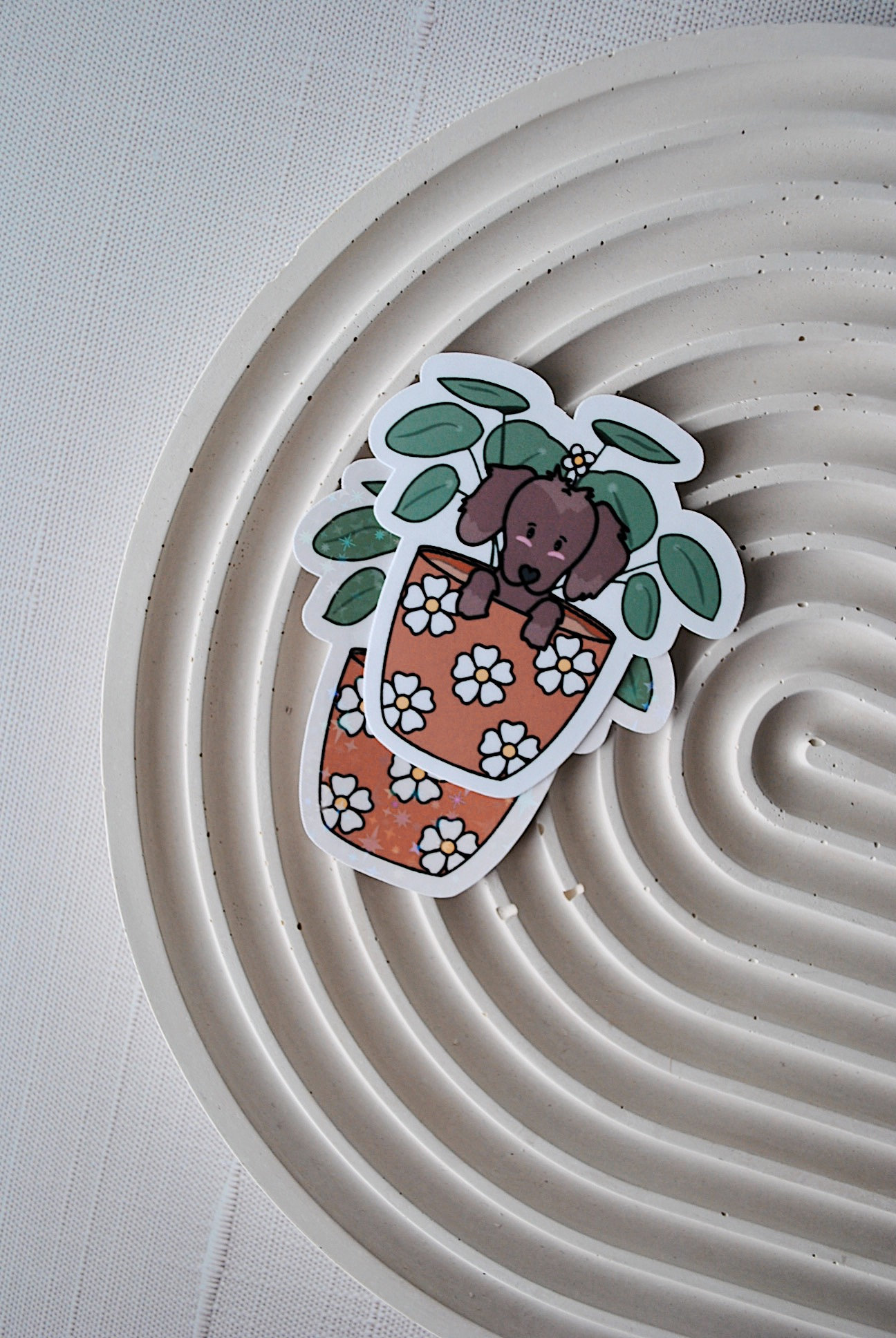 Cute Dachshund Holographic Vinyl Sticker, Dog Lovers Sticker, Kawaii ...