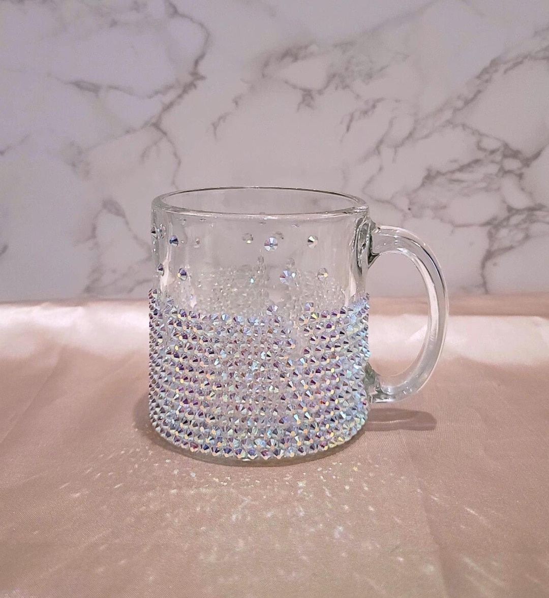 Bling Glass Coffee Mugs, Elegant, Weddings, Brunch, Birthday ...