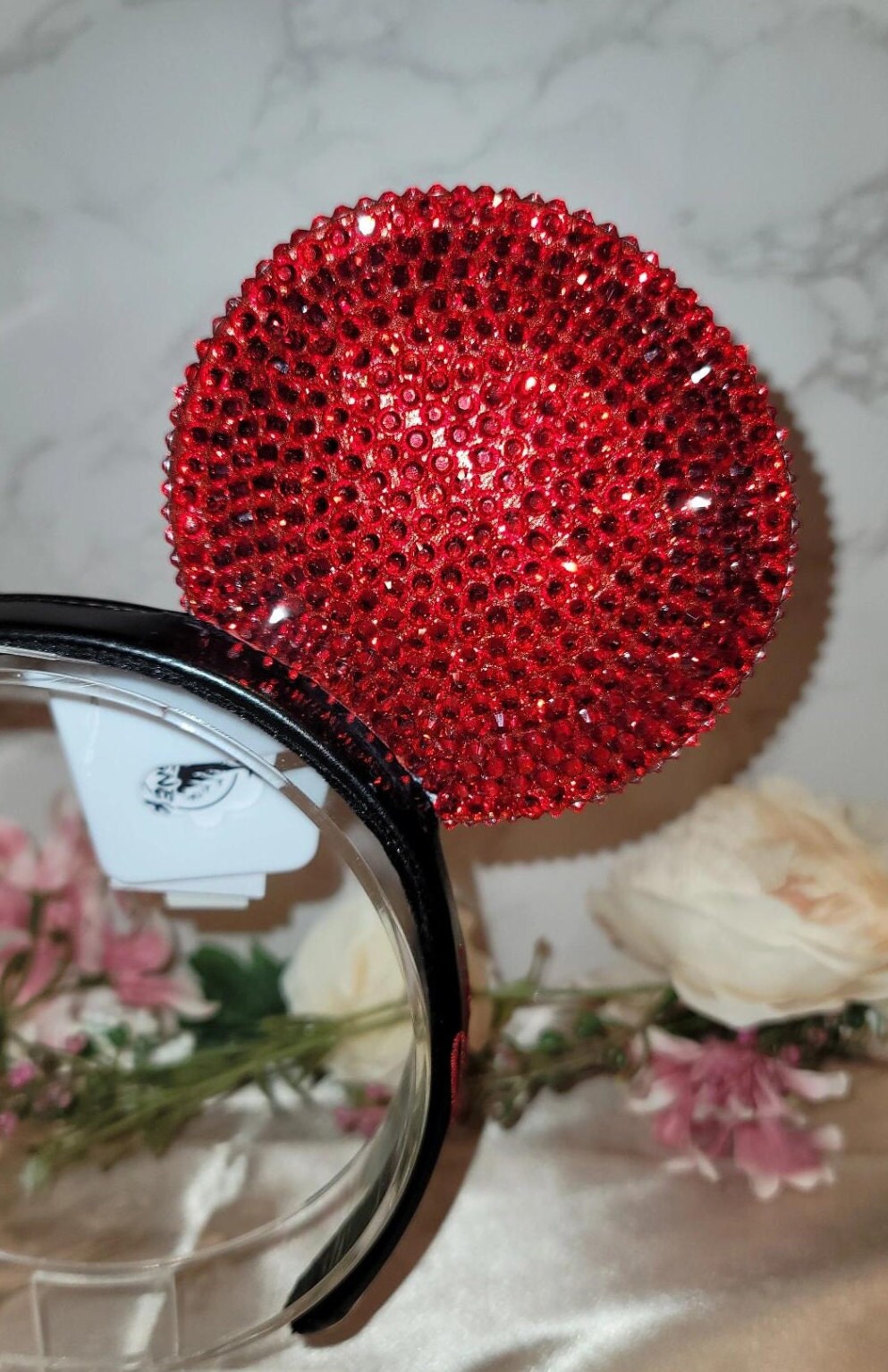 Red Blinged Mickey Ears - Etsy