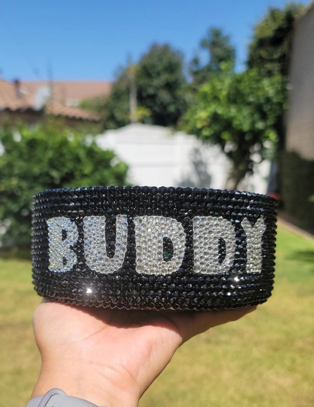 Blinged Dog Bowl, Bedazzled Doggie Bowl - Etsy