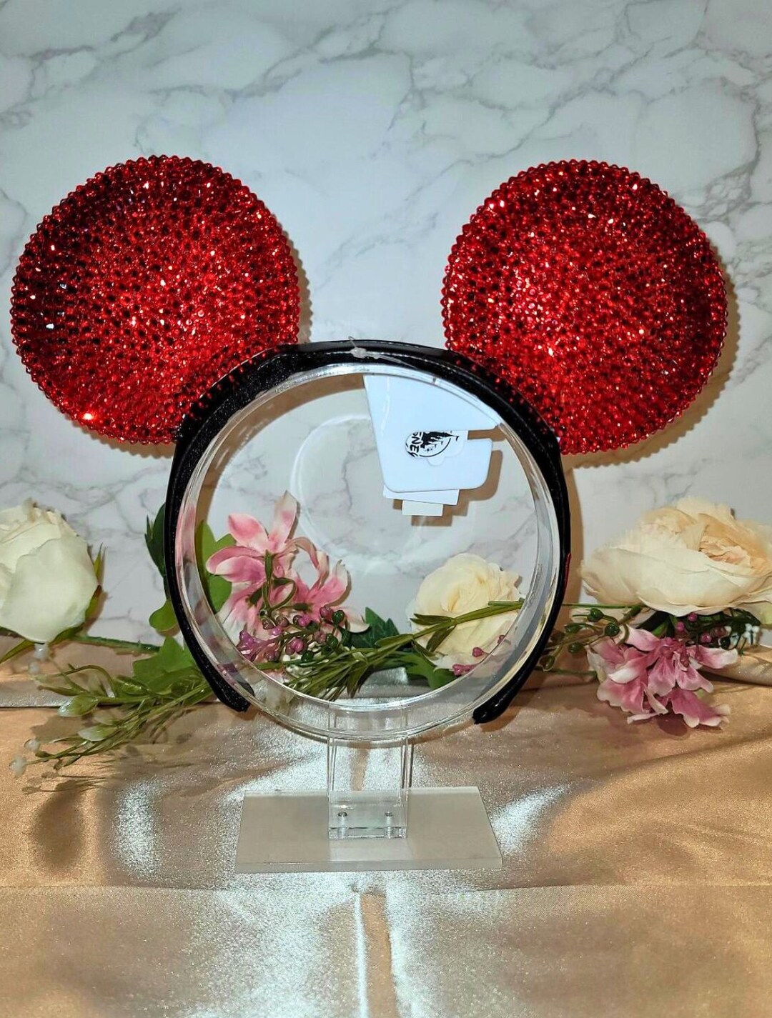 Red Blinged Mickey Ears - Etsy
