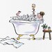 Perfect Bath, Signed Giclée Art Print, A4 - Etsy