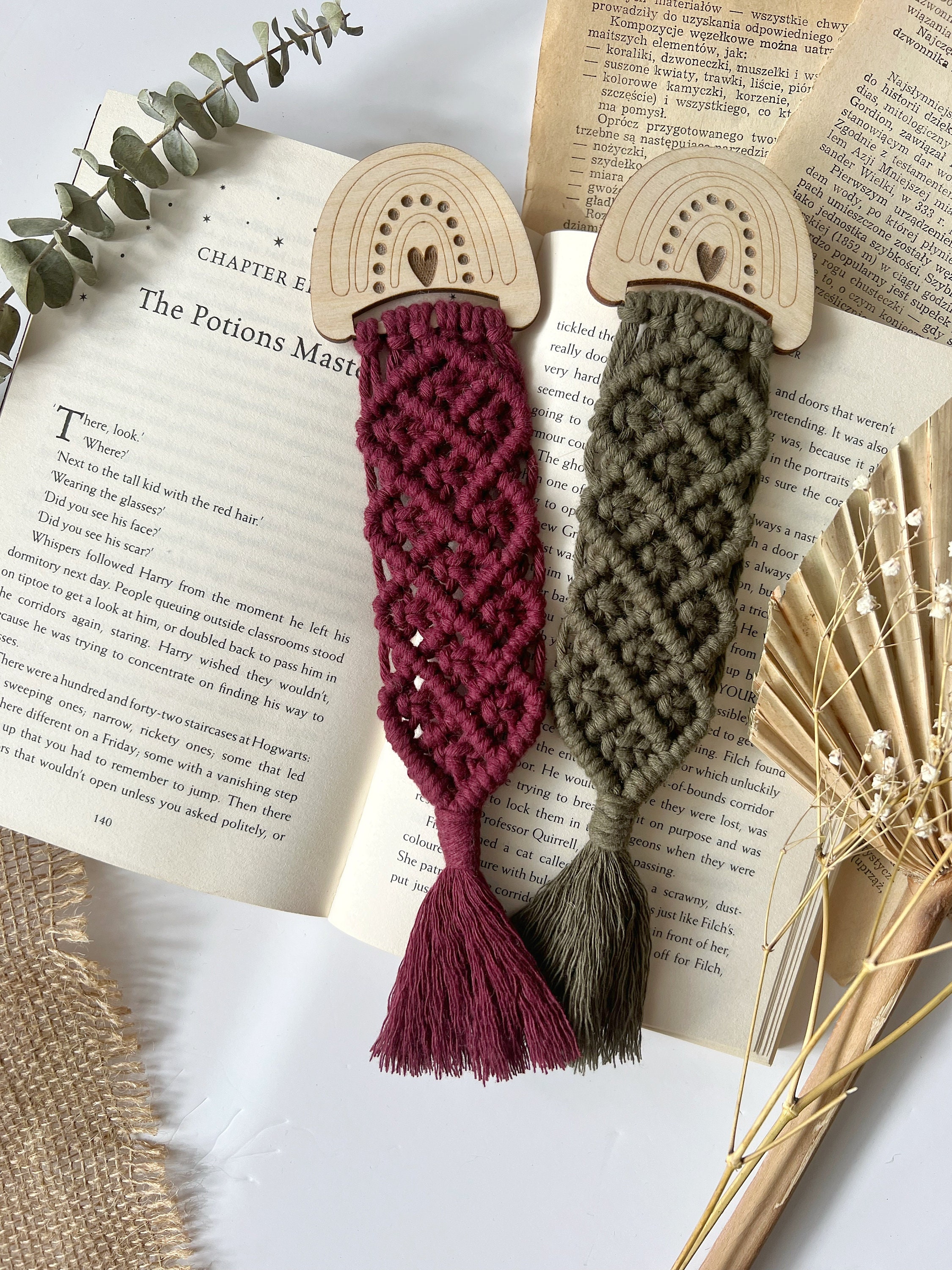 Macrame Bookmark for Bookworms, Boho Inspired Book Accessories, Cute ...