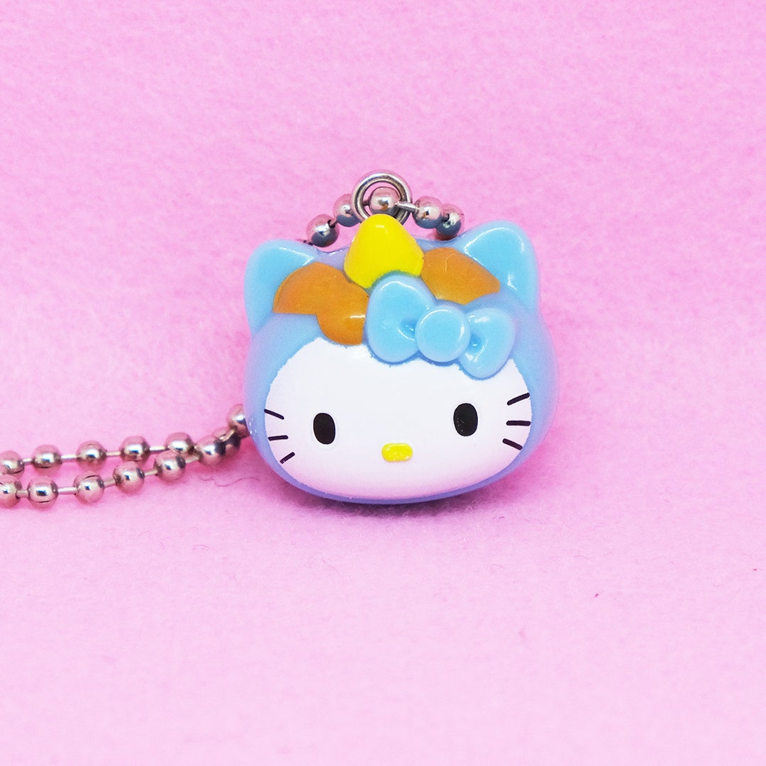 Hello Kitty Key Chain Bell Blue Everything Good Sanrio Rare - Etsy