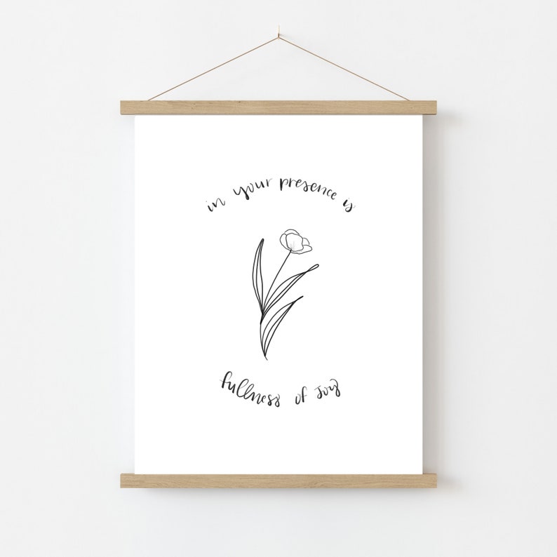 Hand Lettered Bible Verse Printable Wall Art Print Instant - Etsy