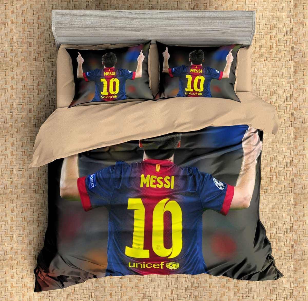 3D Customize Lionel Messi Bedding Set Duvet Cover Set Bedroom | Etsy