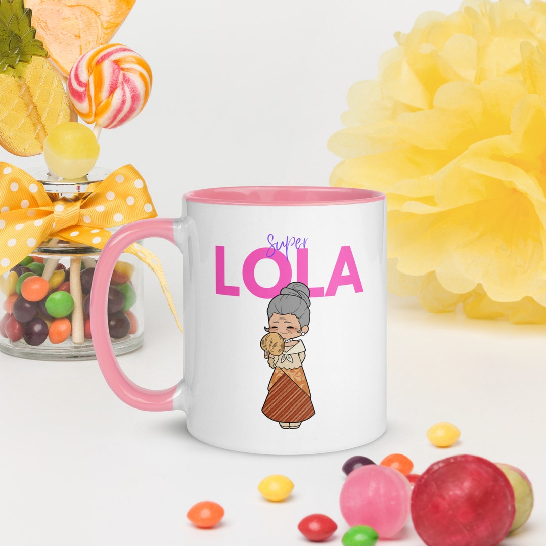 Super Lola Filipina Mug With Color Inside - Etsy