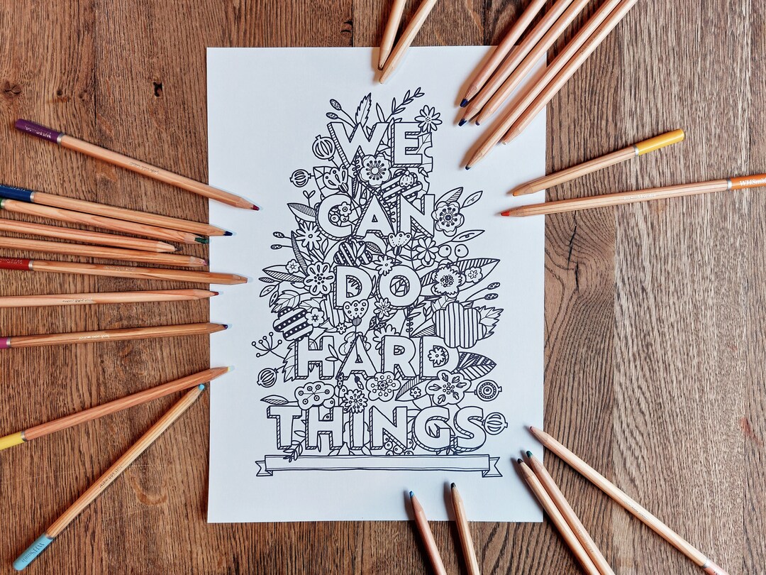 Floral Coloring Pages for Adults | Printable Motivational Quotes ...