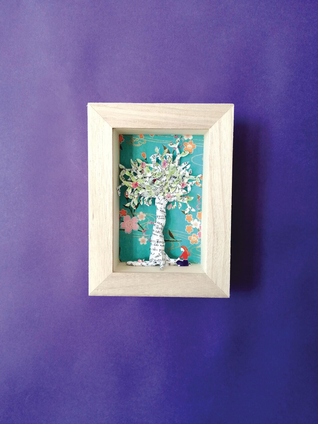 Zen Meditation Display Case Frame With Japanese Paper Background - Etsy