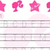 Barbie-themed Writing Practice Sheets - Etsy