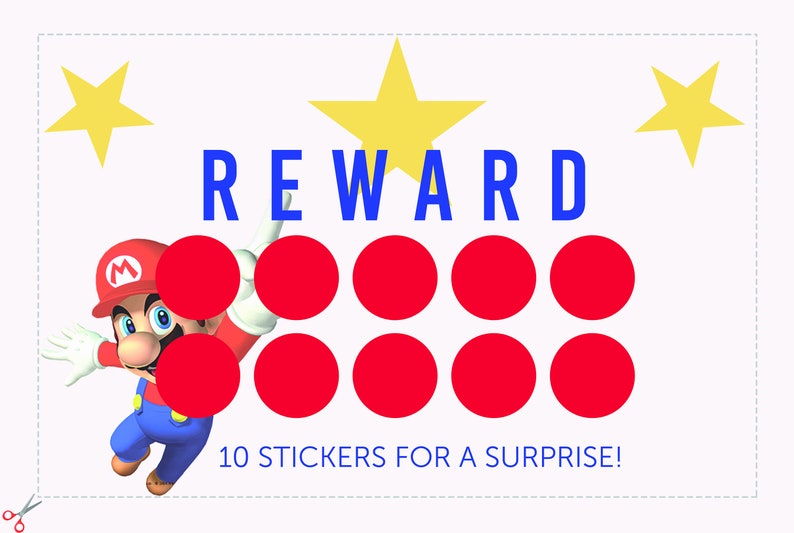 Mario Themed Reward Chart - Etsy