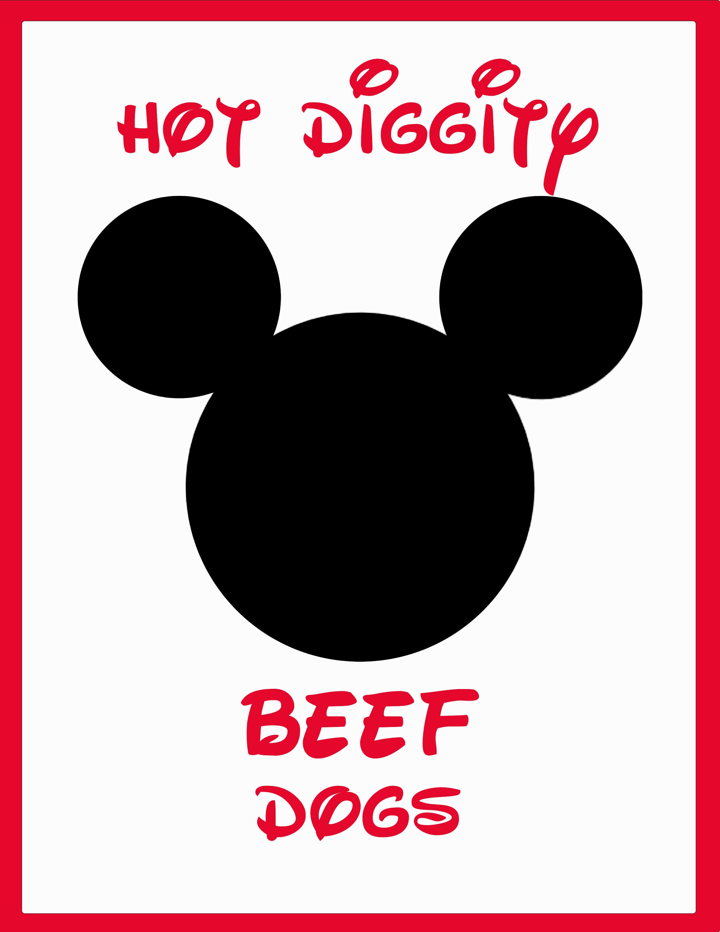 Mickey Mouse Clubhouse Hot Diggity Dog Birthday Sign Bundle! - Etsy