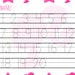 Barbie-themed Writing Practice Sheets - Etsy