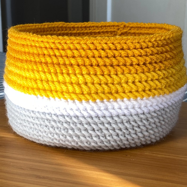 Hand-woven Round Storage Basket Crochet Basket Nautical Basket - Etsy