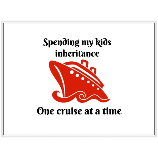 Spending the Kids Inheritance Svg - Etsy