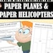 Paper Plane Math Activity & Paper Helicopter Activities. Fun Maths ...