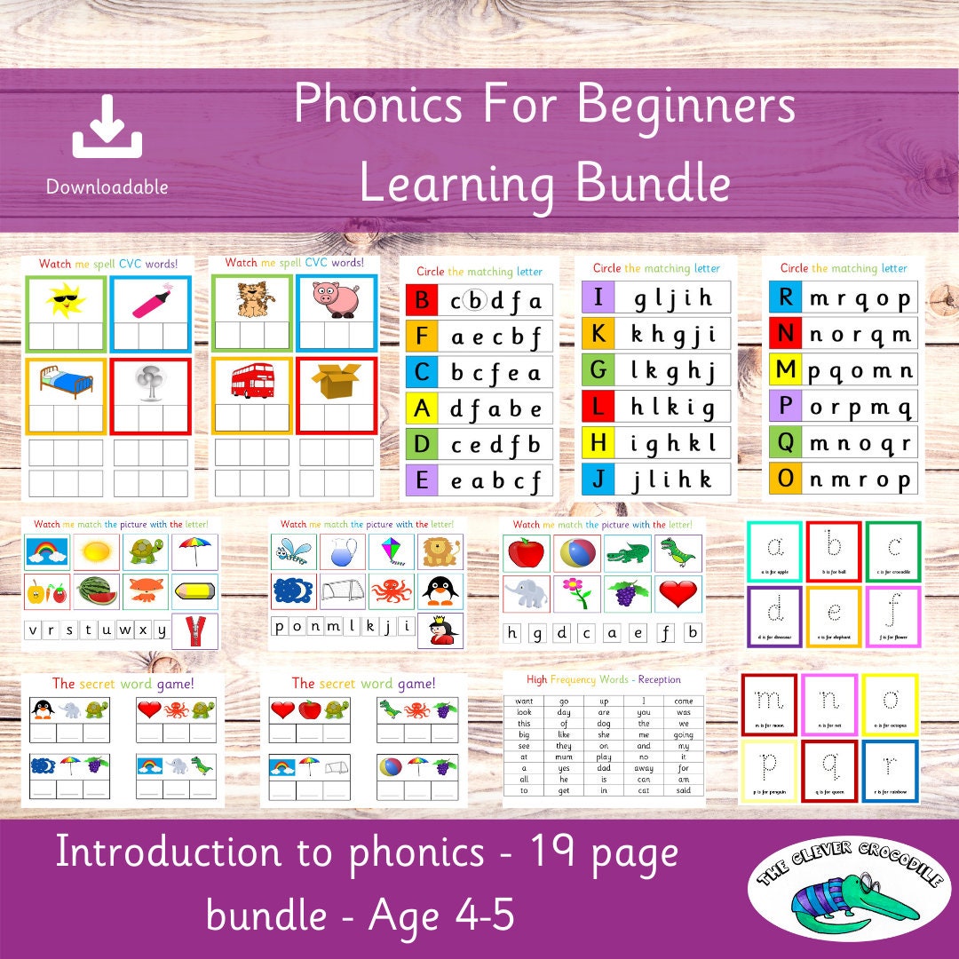 Phonics Beginners Learning Bundle - Speed Sounds - Phonics Activities ...