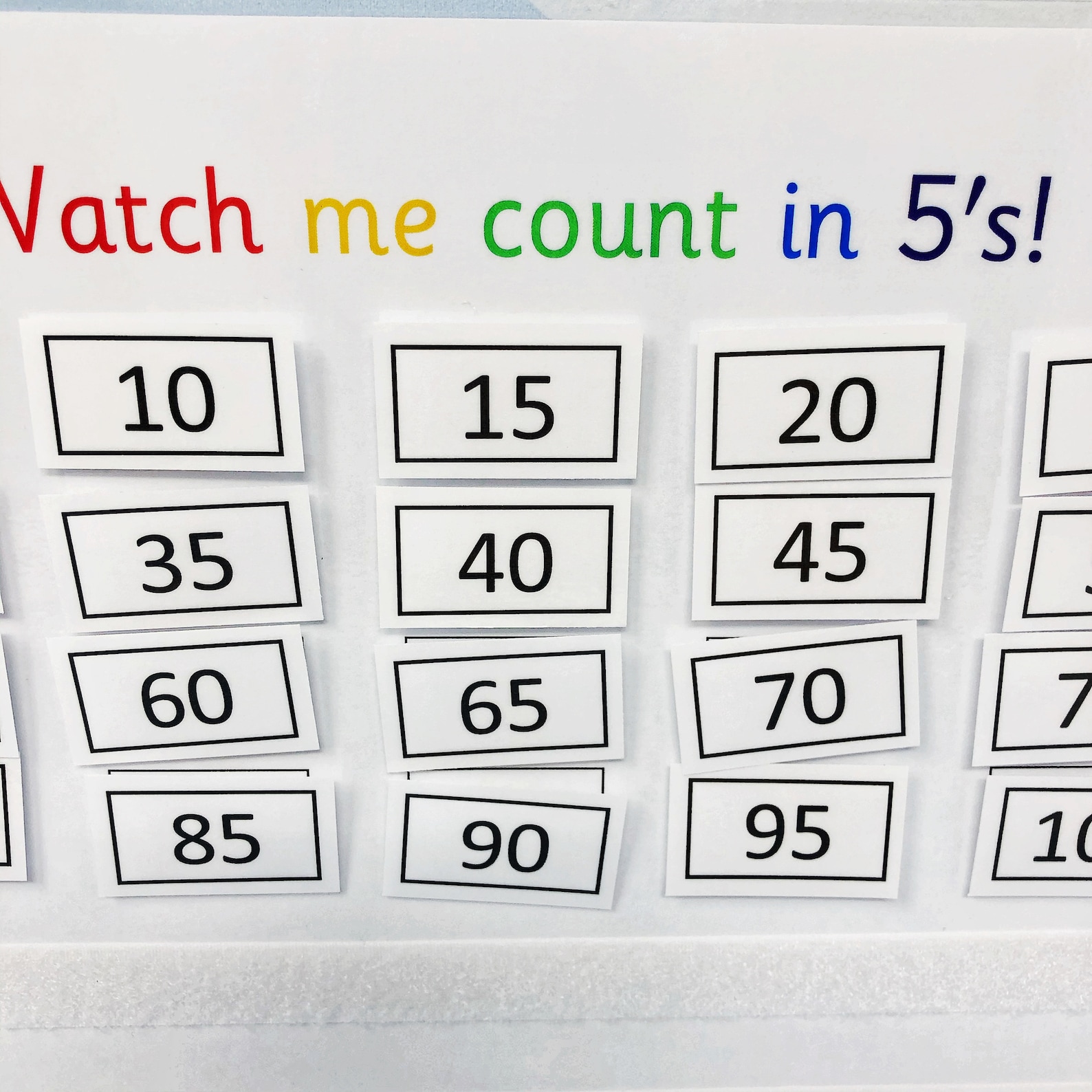 Contar de 5 en 5 Tablas de tiempos Aritmética 5 tablas - Etsy España