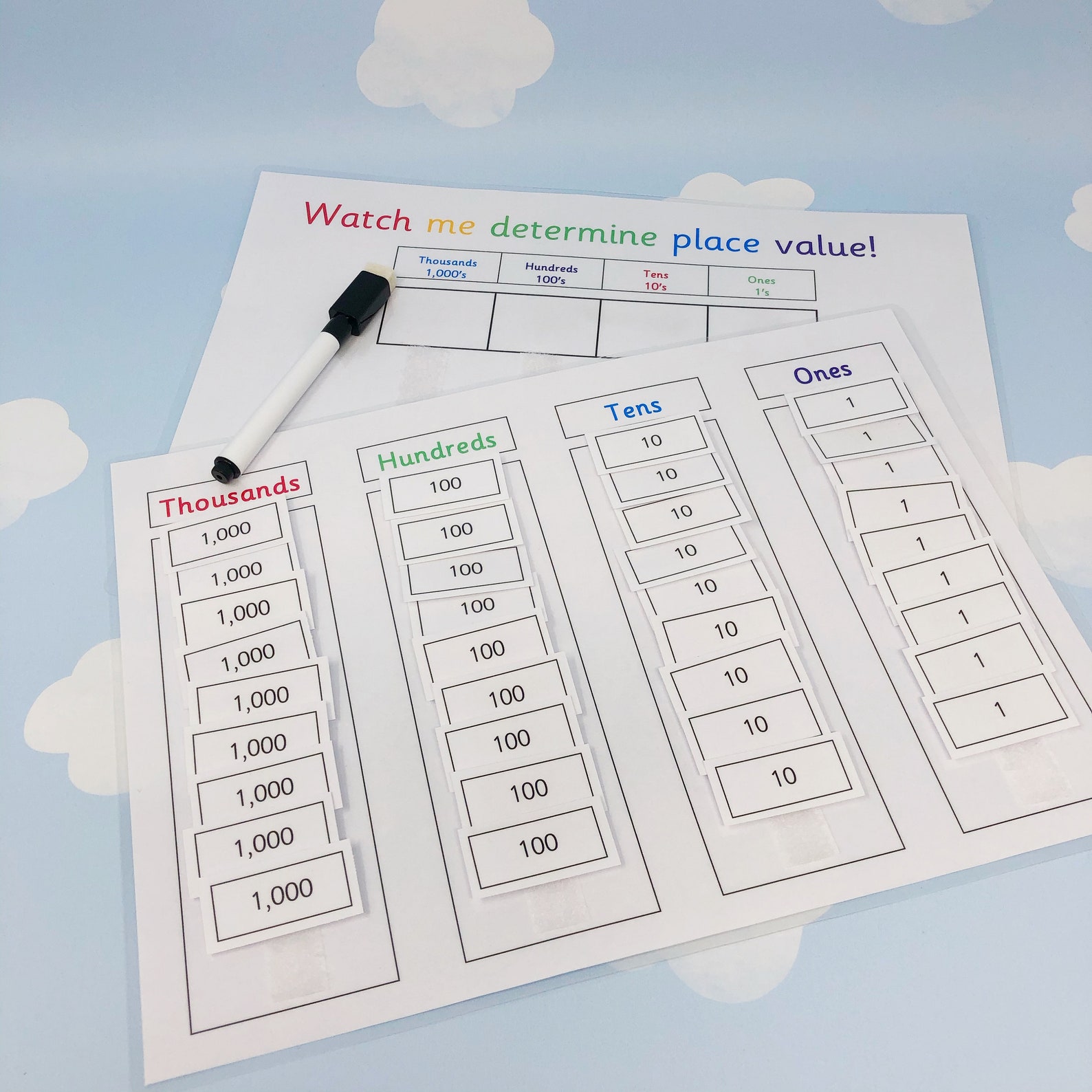Place Value - Learning Sheet - KS2 - Matching Activities - Learning ...