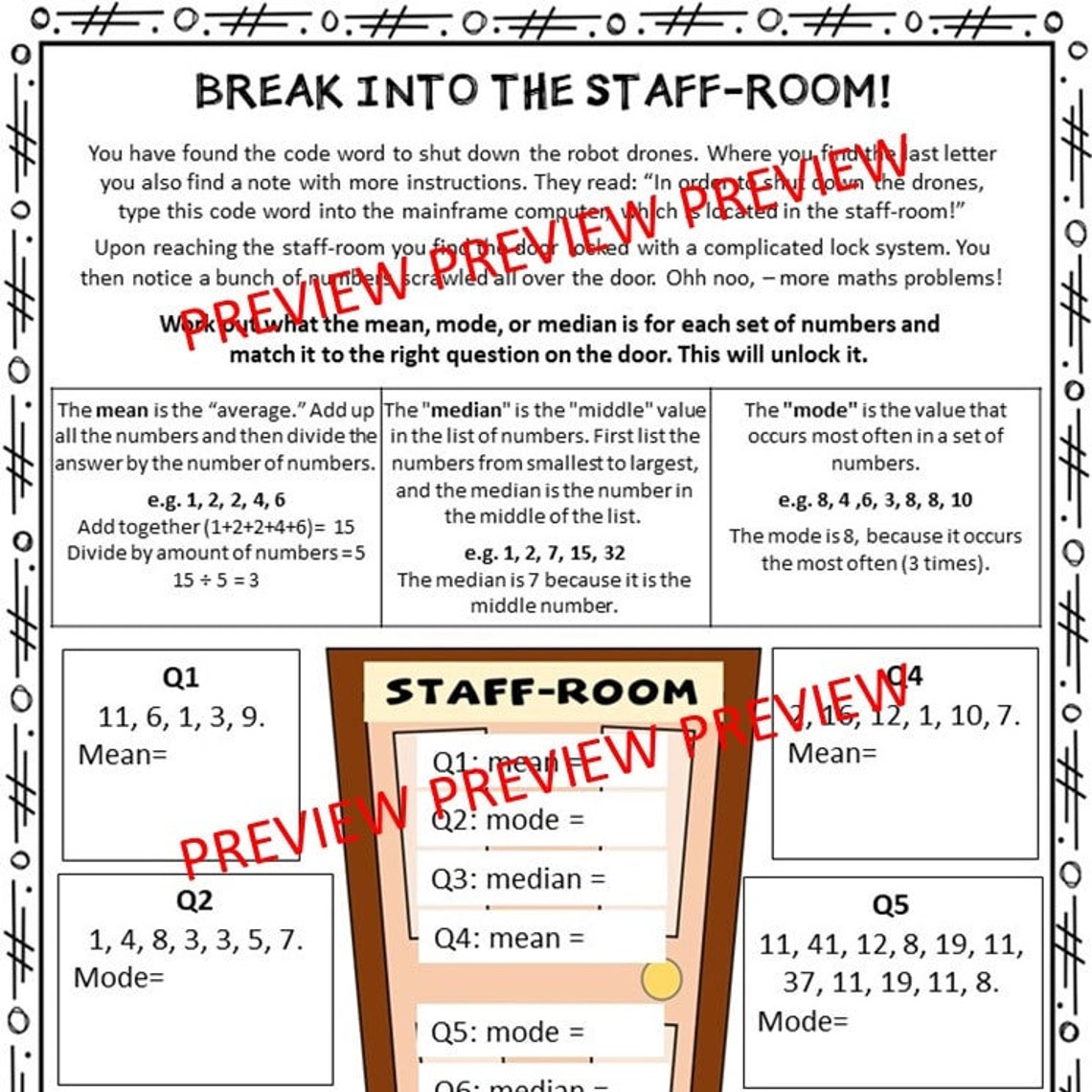 Maths Activity: Escape Room - Robot Takeover! End of Year Maths Fun. - Etsy