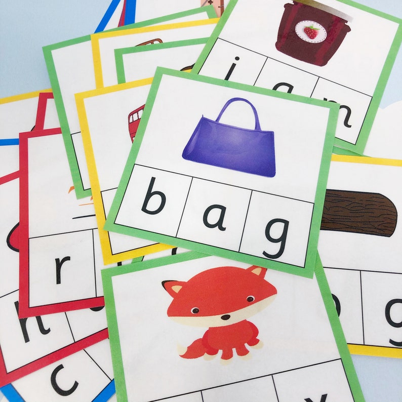 Spelling Set Phonics Learning Sheets Beginning Sounds - Etsy