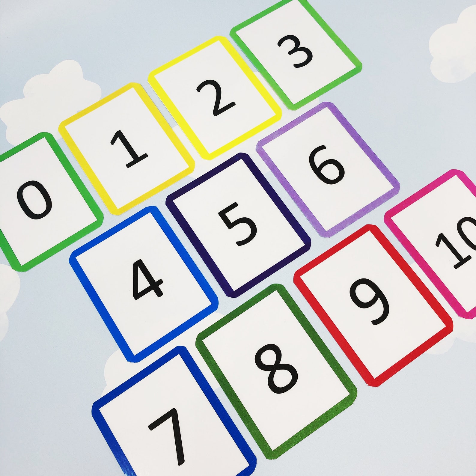 Number Flashcards - Printable Download - Learning Numbers - Starting ...