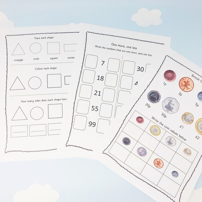 Year 1 Full Maths Curriculum - Printable Worksheets - Key Stage 1 Maths ...