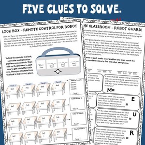 Maths Activity: Escape Room - Robot Takeover! End of Year Maths Fun. - Etsy
