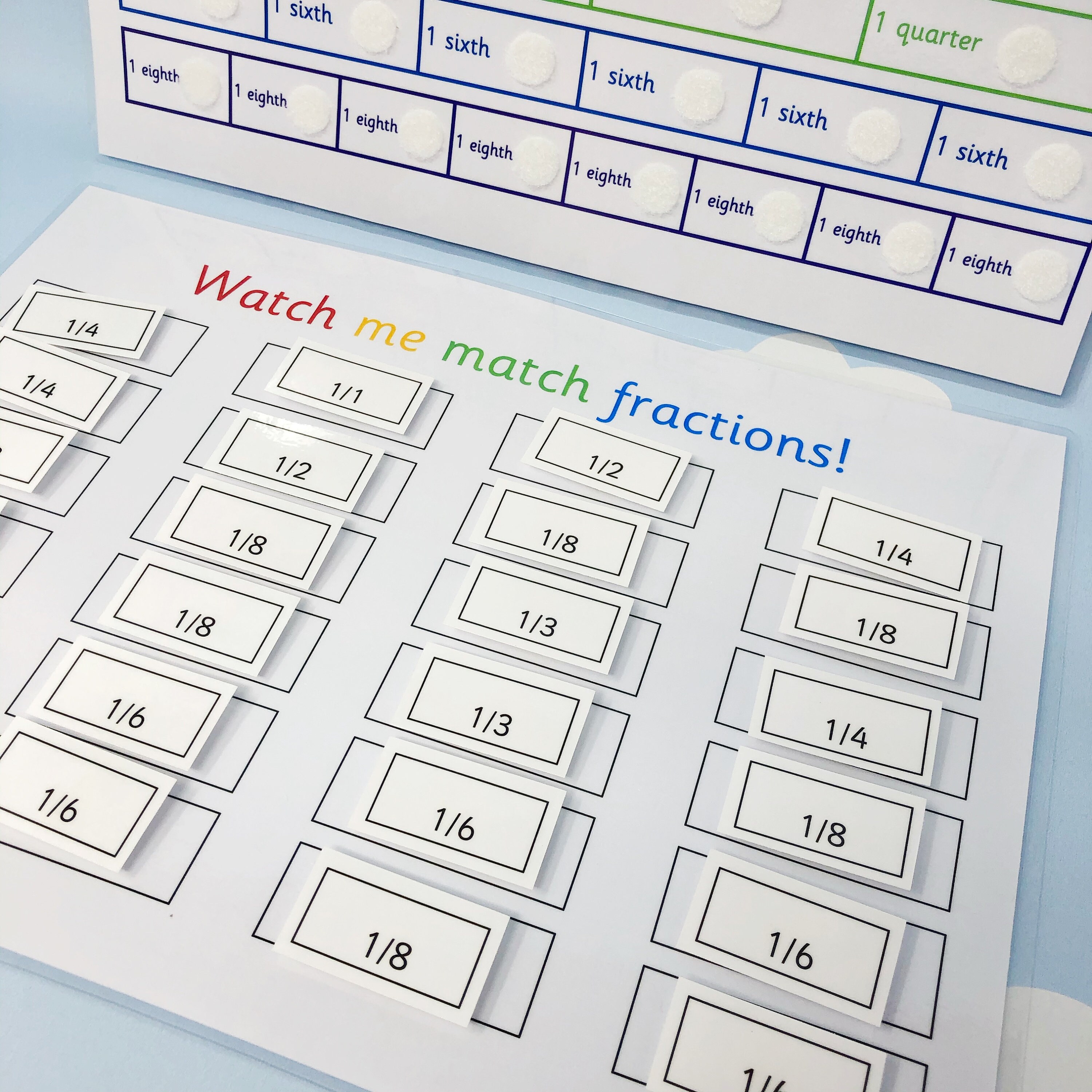 Fractions Learning Sheet - KS2 - Matching Activities - Learning ...