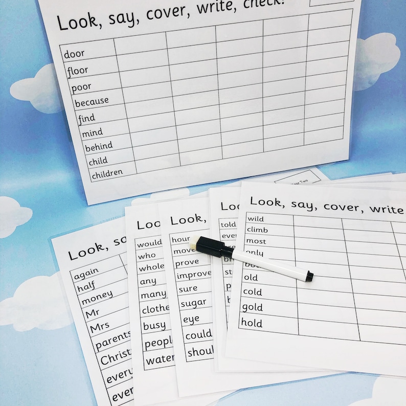 Year 2 Spellings - School Spellings - Common Exception Words - Spelling ...